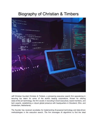 Disrupting the Tech Giants: Christian & Timbers' Executive Search ...