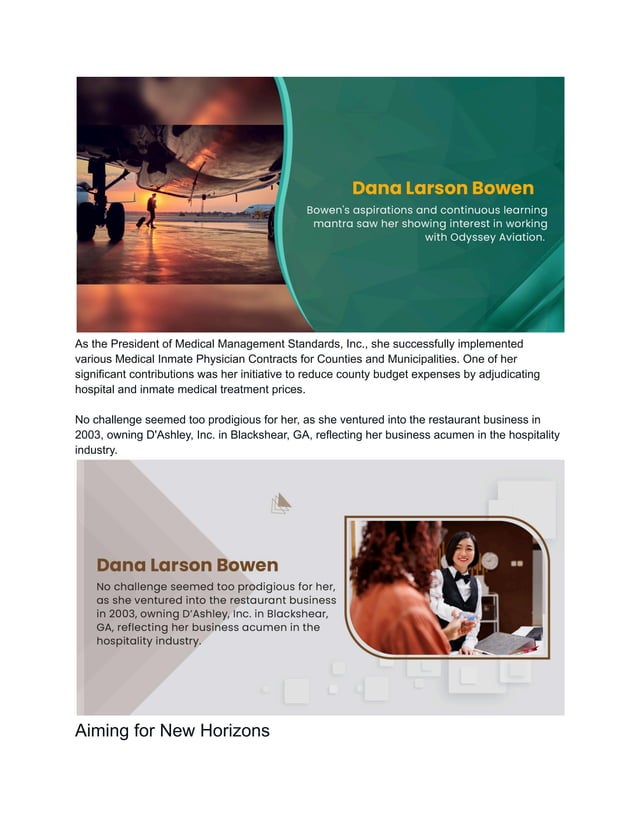 Biography of Dana Larson Bowen. pdffffff | PDF