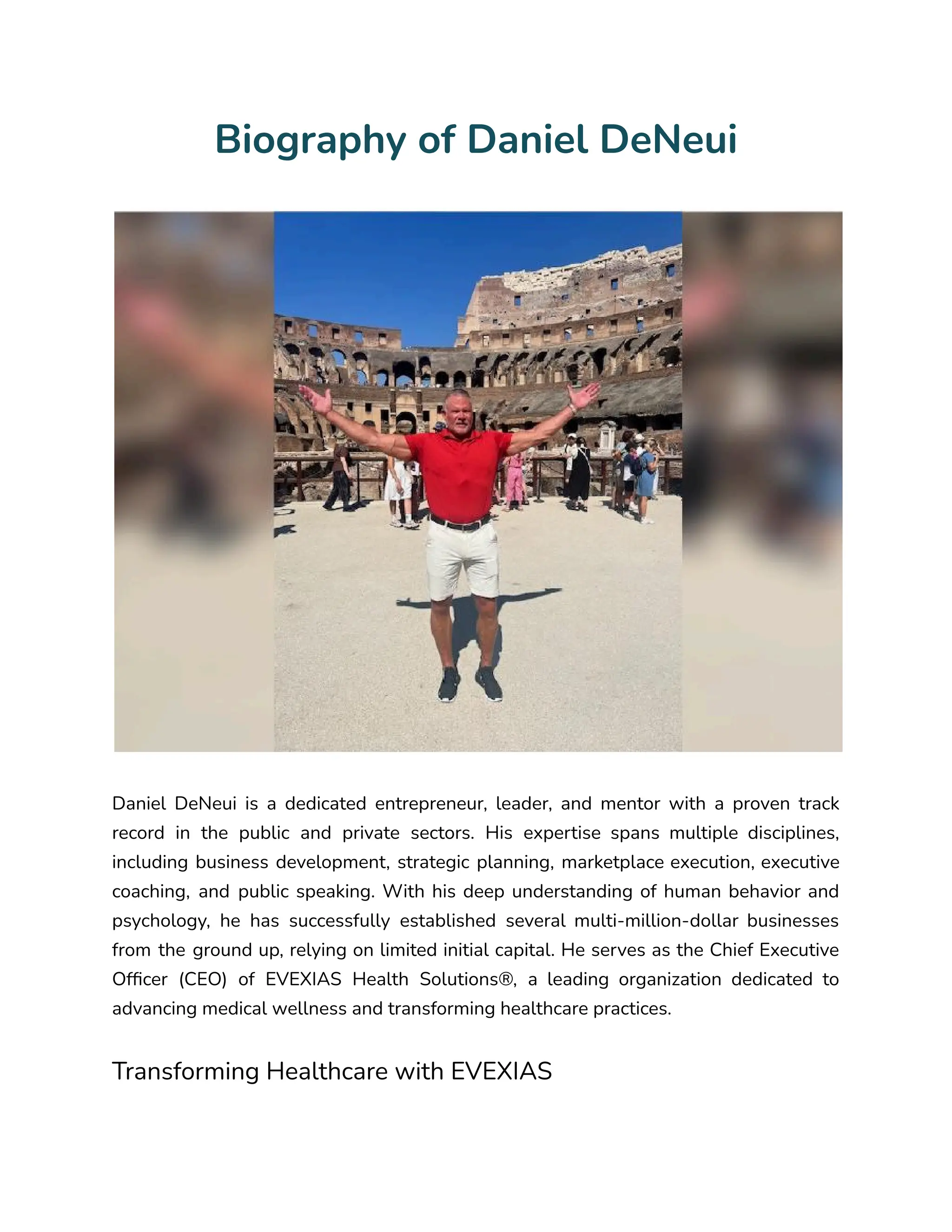 Biography of Daniel DeNeui | PDF