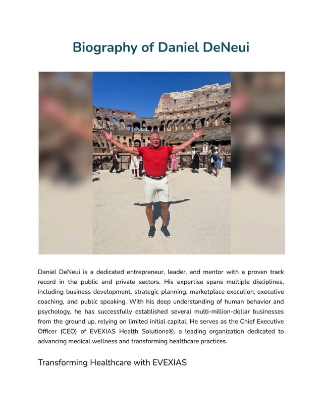 Biography of Daniel DeNeui | PDF