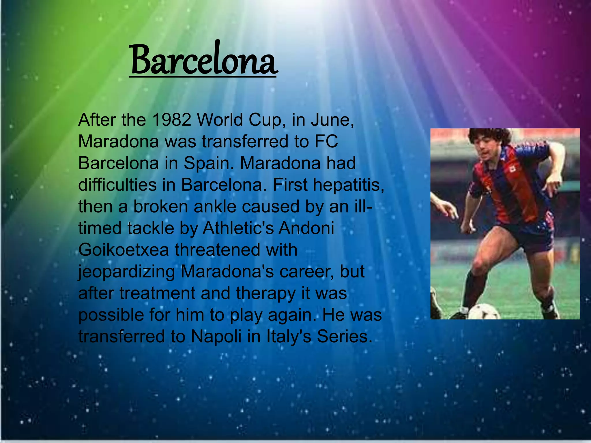 Biography of Diego Maradona | PPT