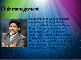 Biography of Diego Maradona | PPT