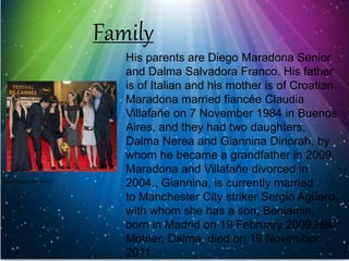 Biography of Diego Maradona | PPT