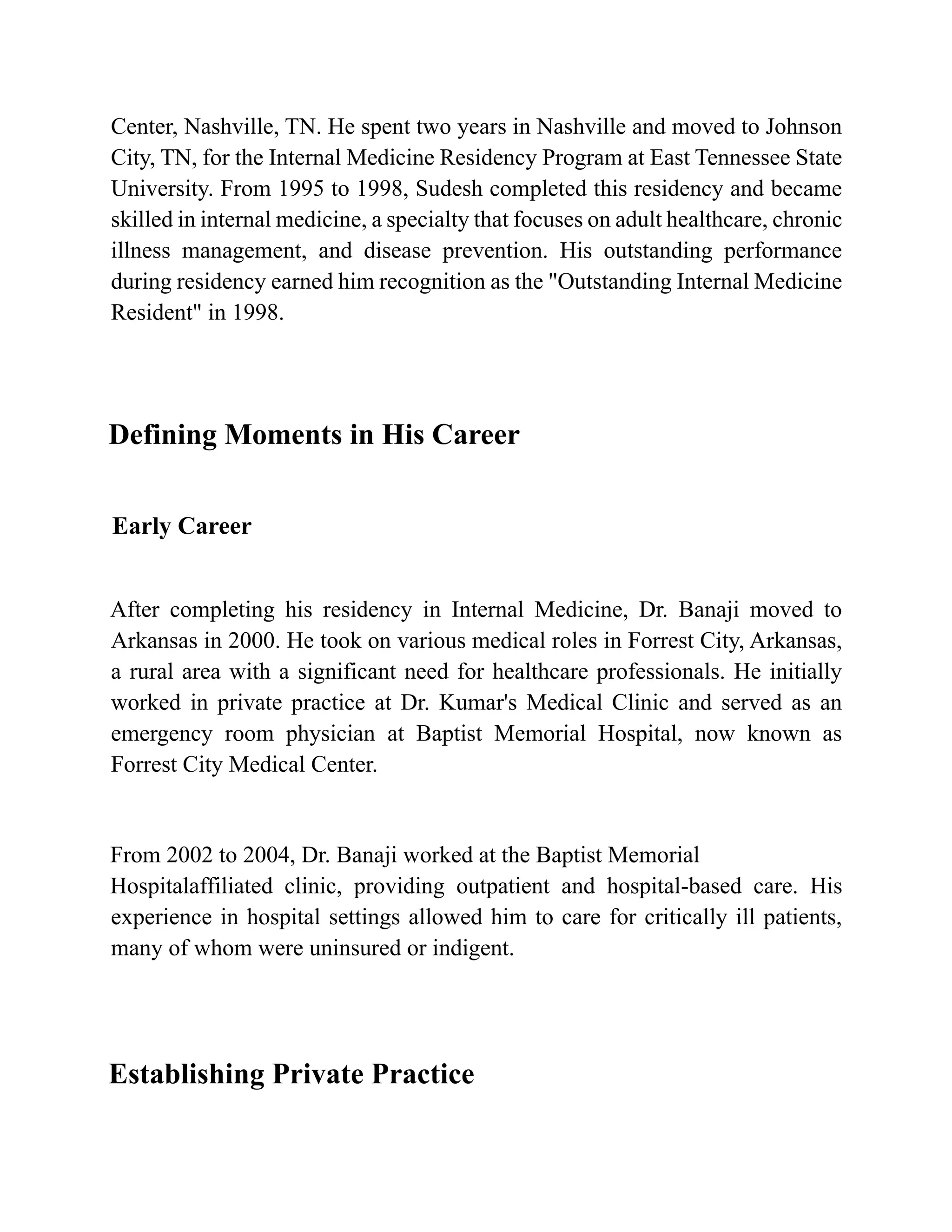 Biography of Dr. Sudesh Banaji | Healthcare, Internal Medicine Doctor .pdf