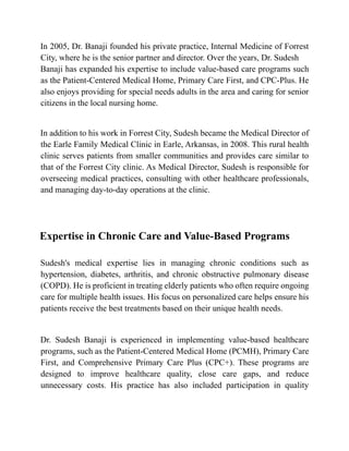Biography of Dr. Sudesh Banaji | Healthcare, Internal Medicine Doctor .pdf
