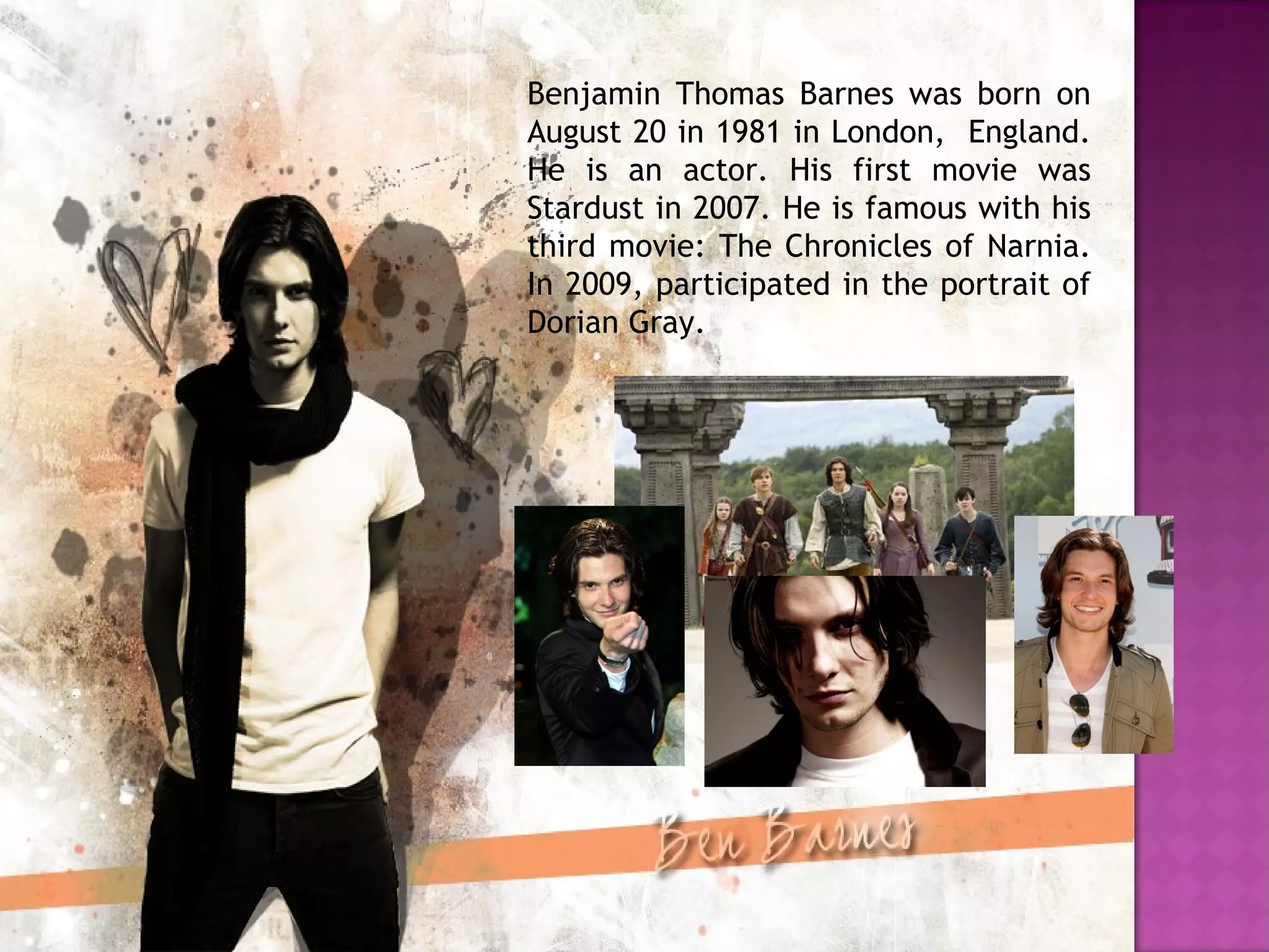 Biography of famous actors and actress | PPT