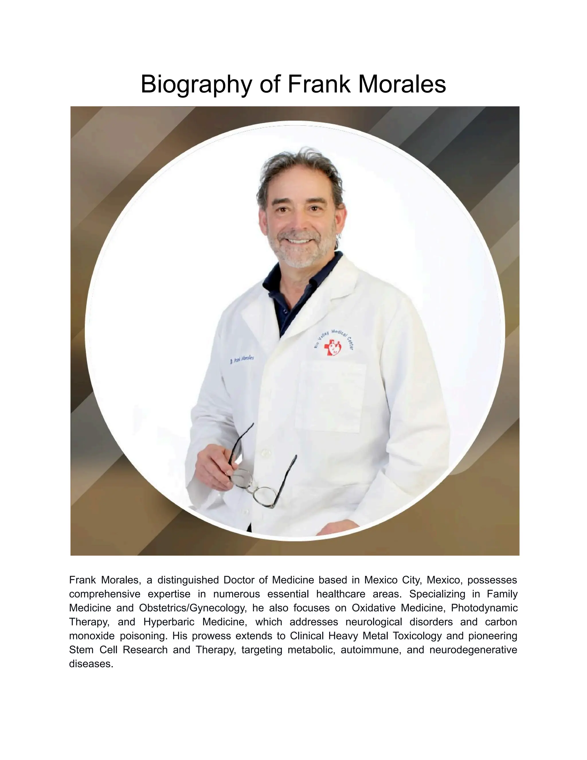 The Contributions of Frank Morales to HIV/AIDS Research | PDF