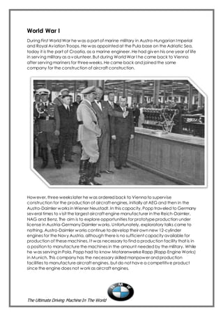 Biography of franz josef popp the founder of | DOCX