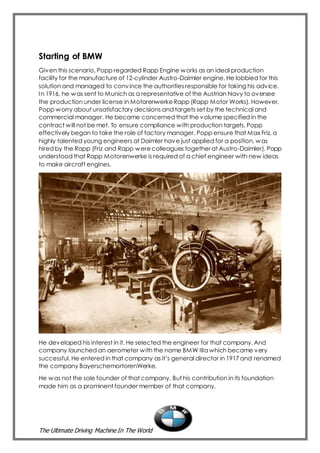 Biography of franz josef popp the founder of | DOCX