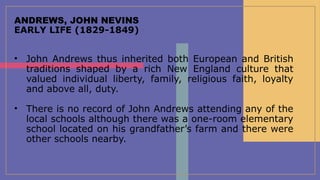 Biography of frederick wheeler and John Andrews.pptx