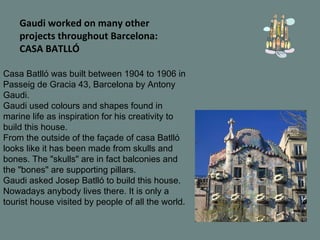 Biography of gaudí | PPT