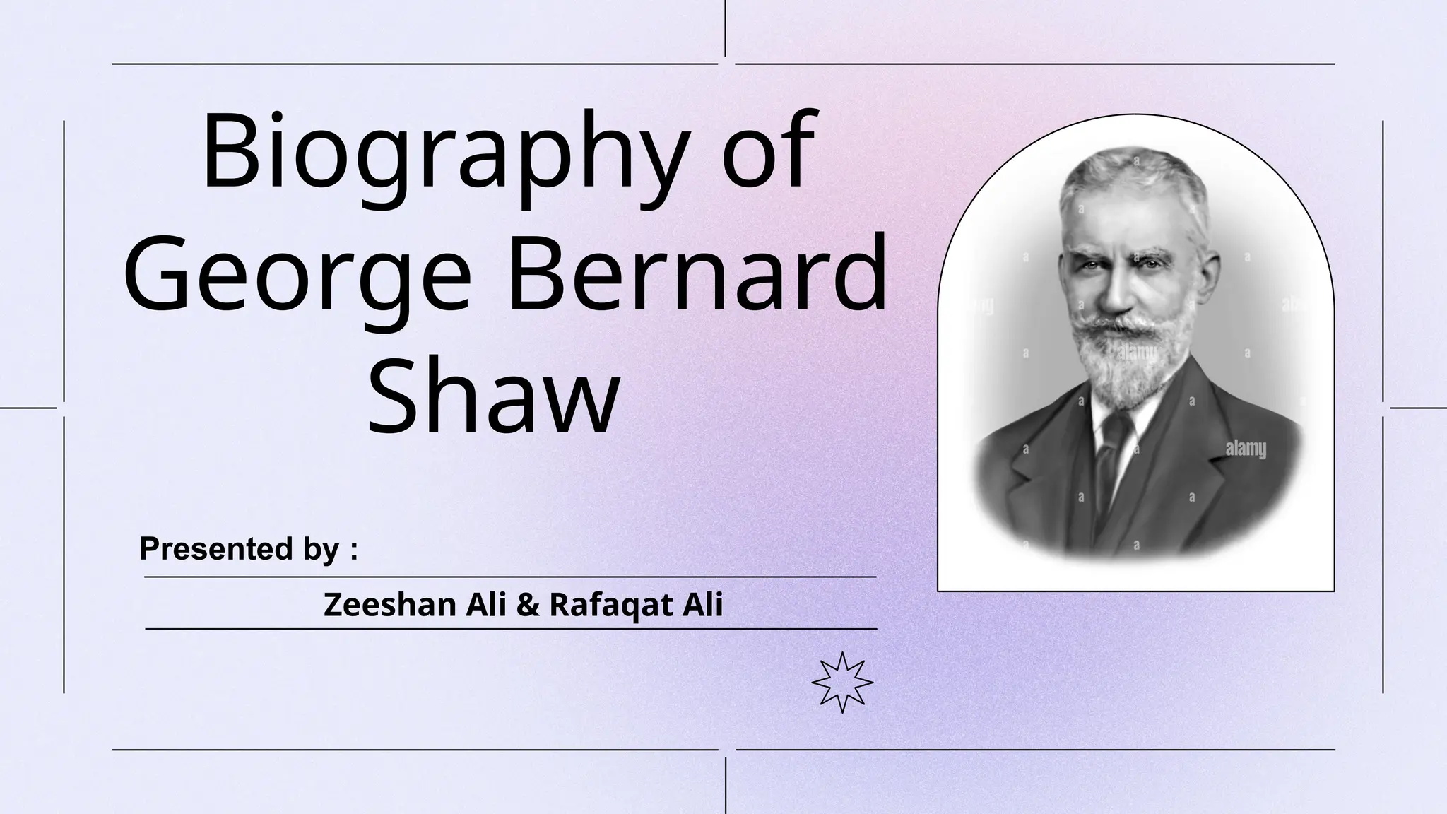 Biography Of George Bernard Shaw By Zeeshan Ali & Rafaqat Ali PPT.pptx