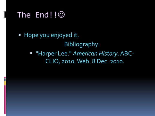 Biography of harper_lee,_author_of_to | PPT