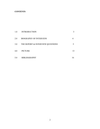 Biography of Interview | PDF