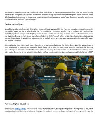 James Etter's Journey in Sales: From Navy Cryptologist to Meta Power ...