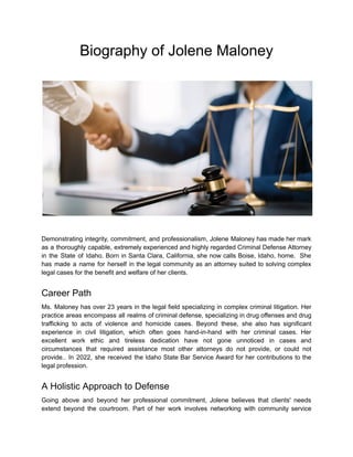 Biography of Jolene Maloney.pdf