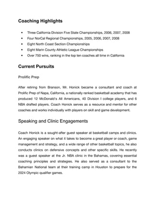 Biography of Jonas Honick | Basketball Coach- retired teacher.pdf