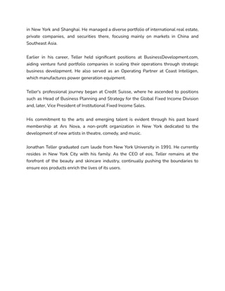 Biography Of Jonathan Teller | PDF