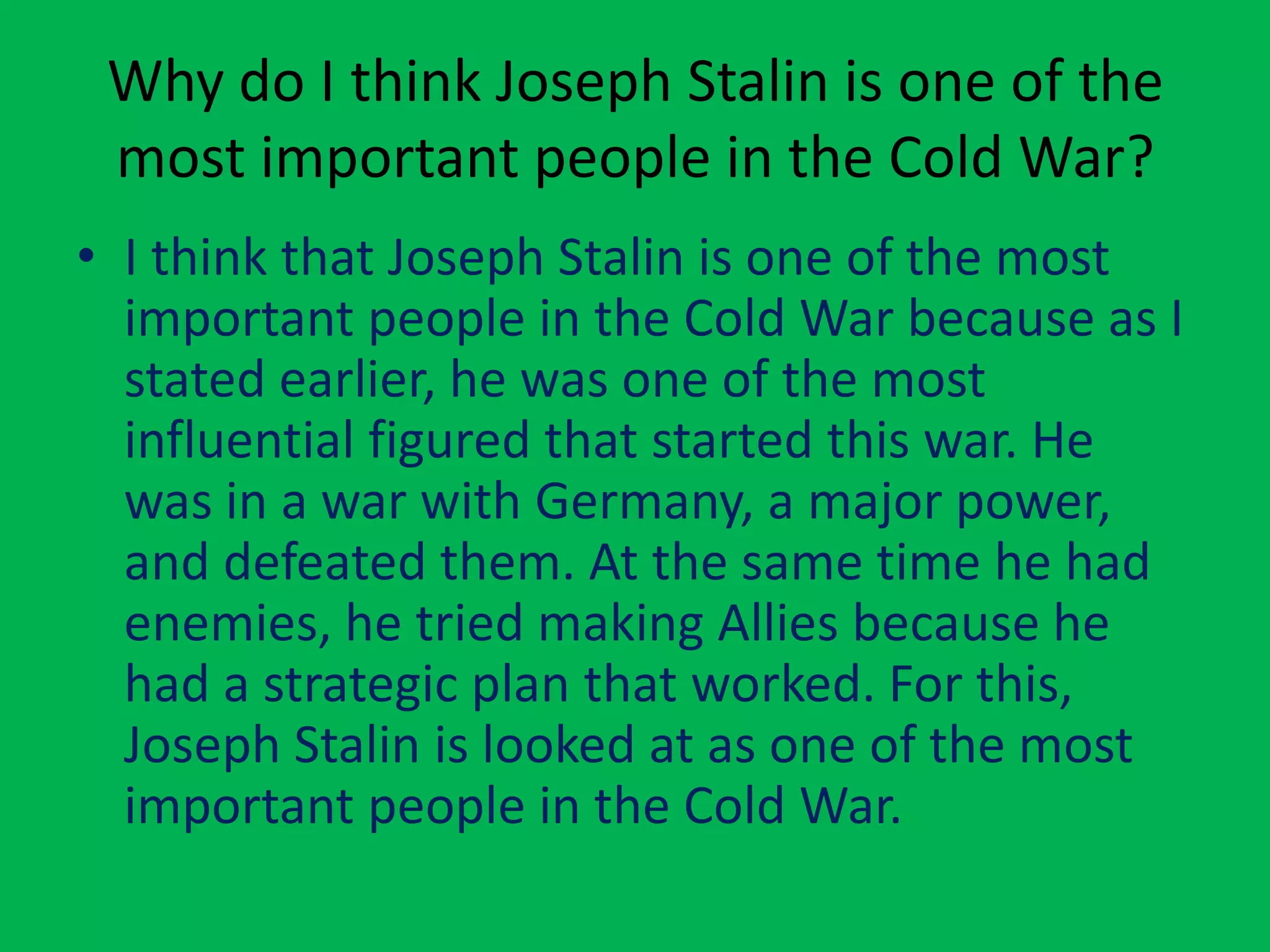 Biography of joseph stalin | PPTX