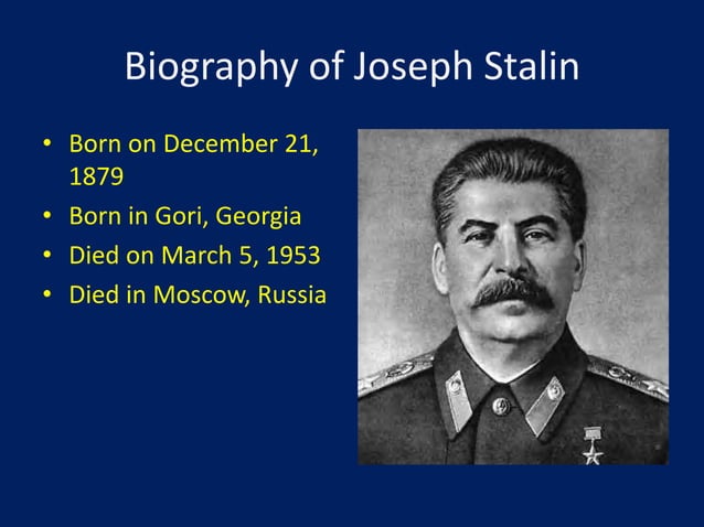 Biography of joseph stalin | PPTX | Politics
