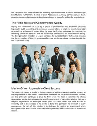 Biography of Legacy Professionals LLP | A Trusted Partner in Accounting ...