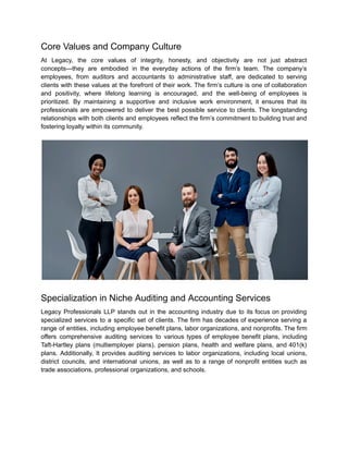 Biography of Legacy Professionals LLP | A Trusted Partner in Accounting ...