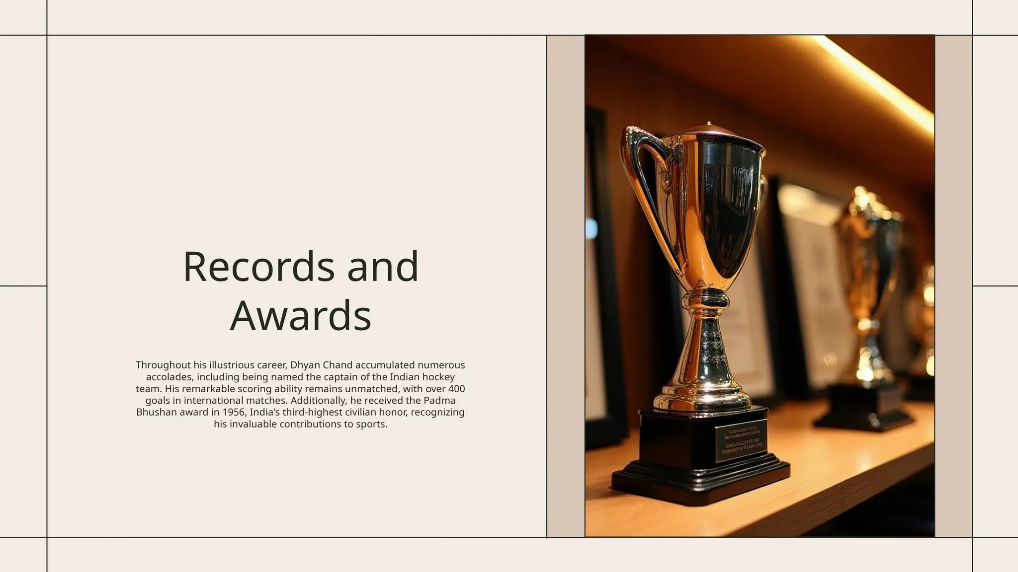 Biography of Major Dhyan Chand.pptx famous | PPTX