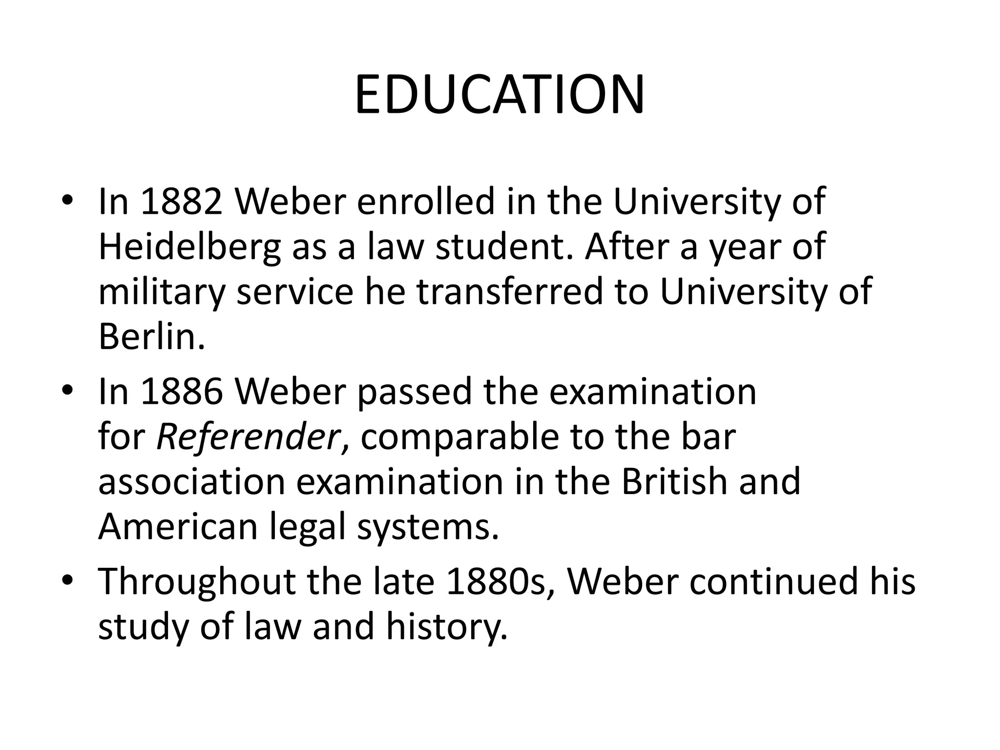 Biography of max weber | PPTX