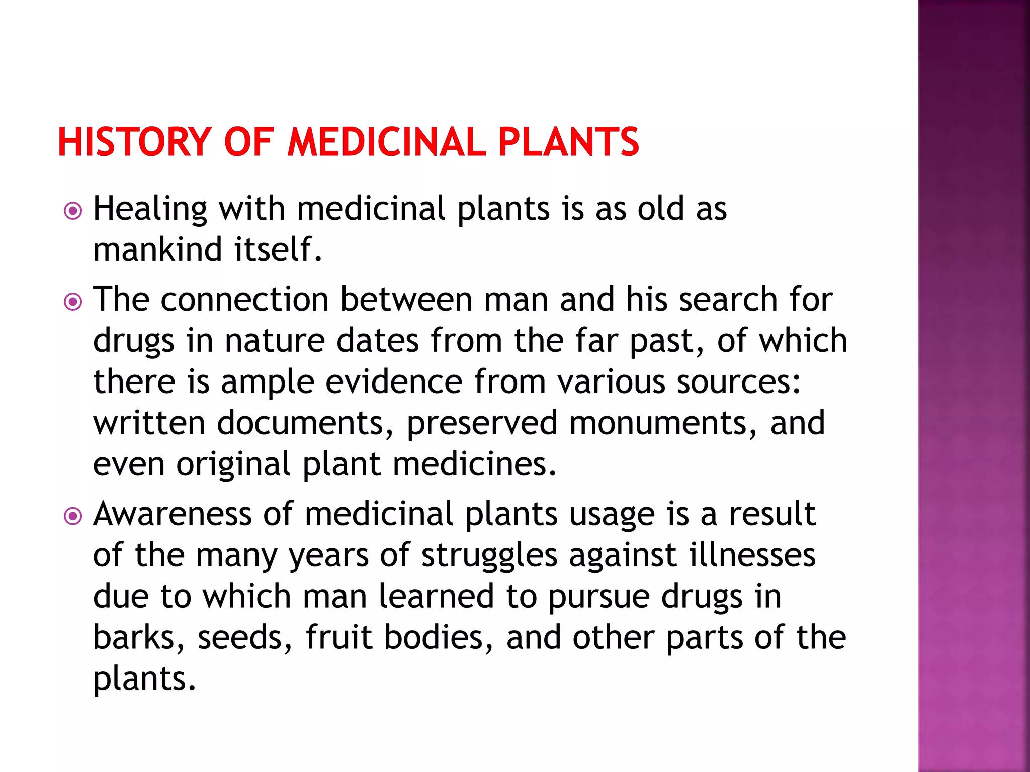 Biography of medicinal plants A Lecture by Mr Allah Dad Khan Former DG ...
