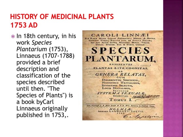 Biography of medicinal plants A Lecture by Mr Allah Dad Khan Former DG ...