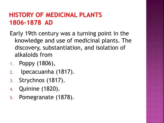 Biography of medicinal plants A Lecture by Mr Allah Dad Khan Former DG ...