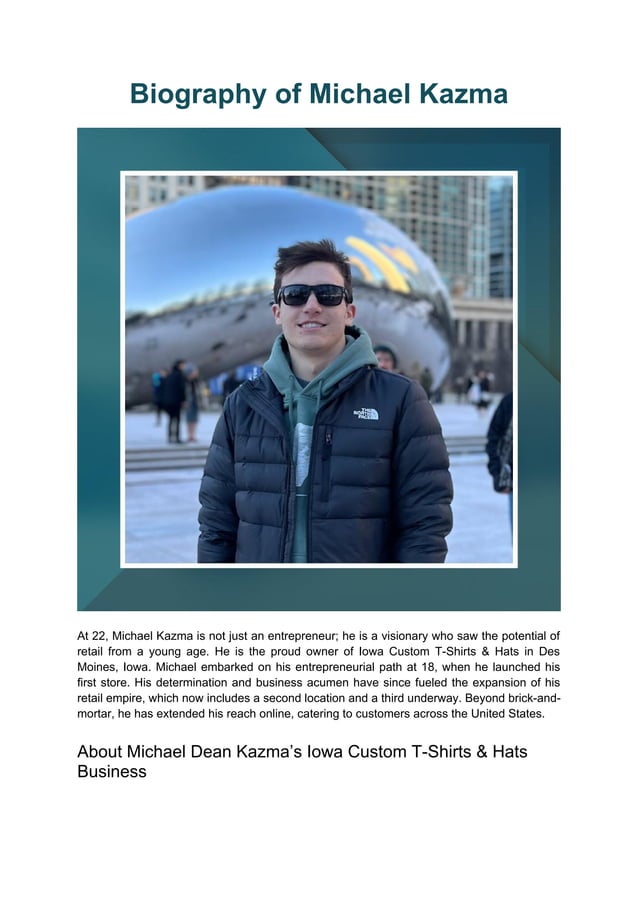 Biography of Michael Kazma | PDF