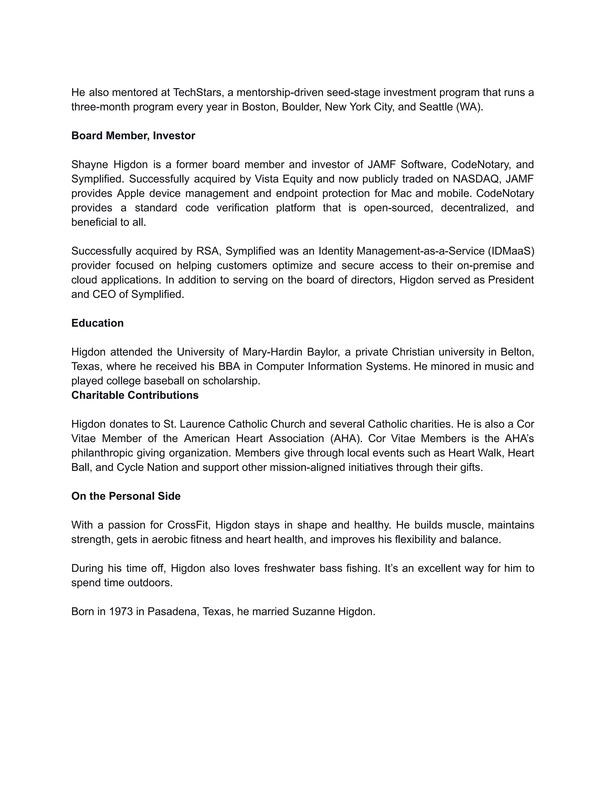 Biography of Michael Shayne Higdon...pdf