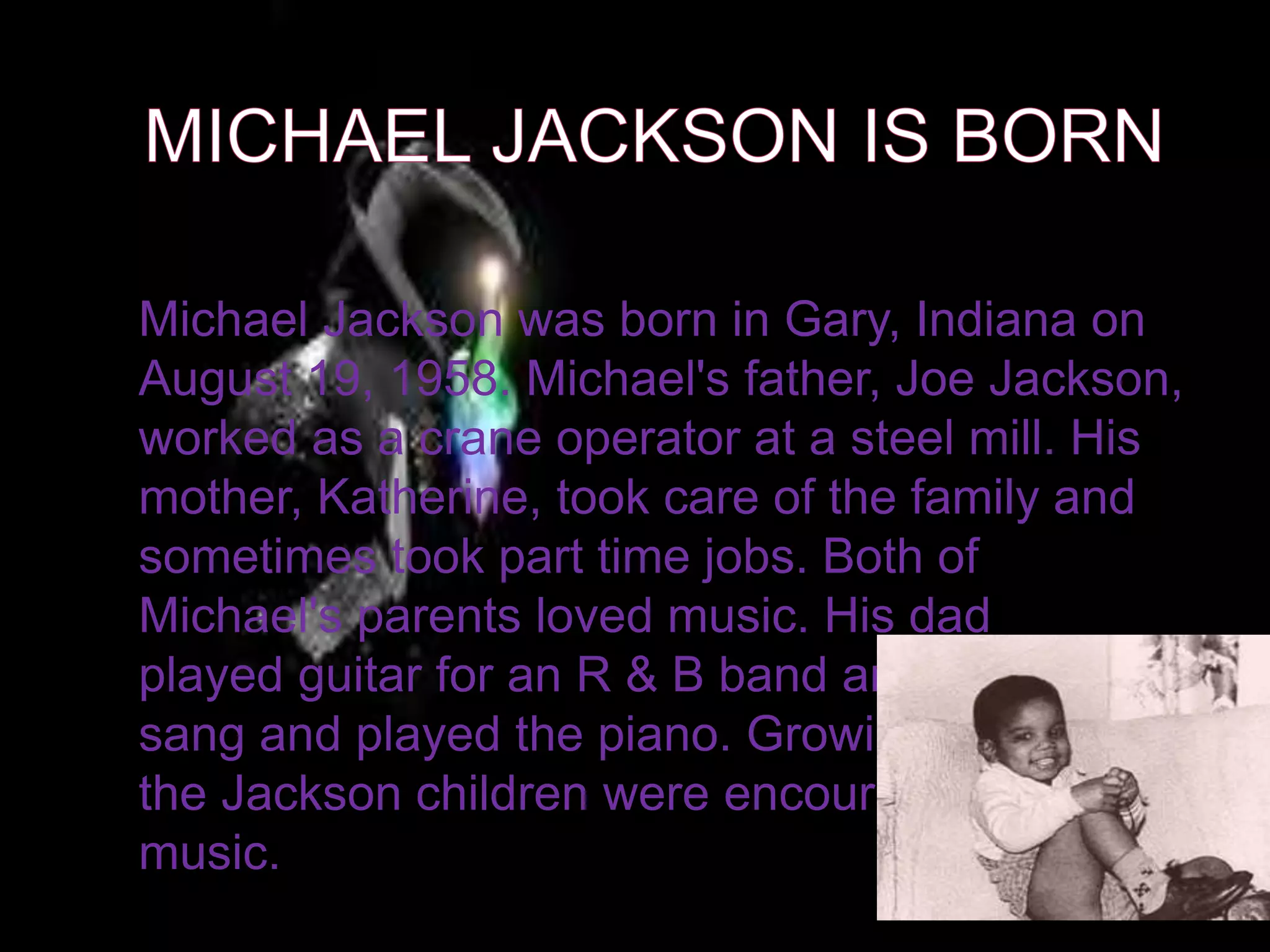 Biography of micheal jackson | PPTX