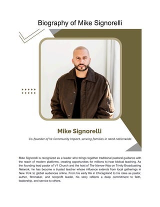 Biography of Mike Signorelli | PDF