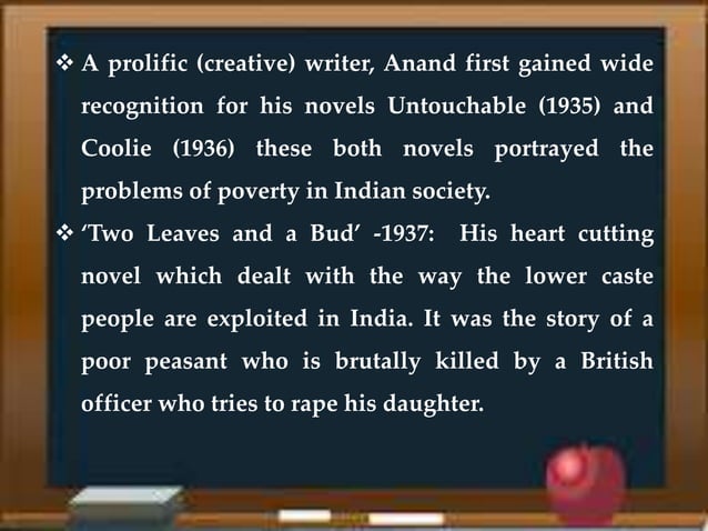 Biography of mulk raj anand.