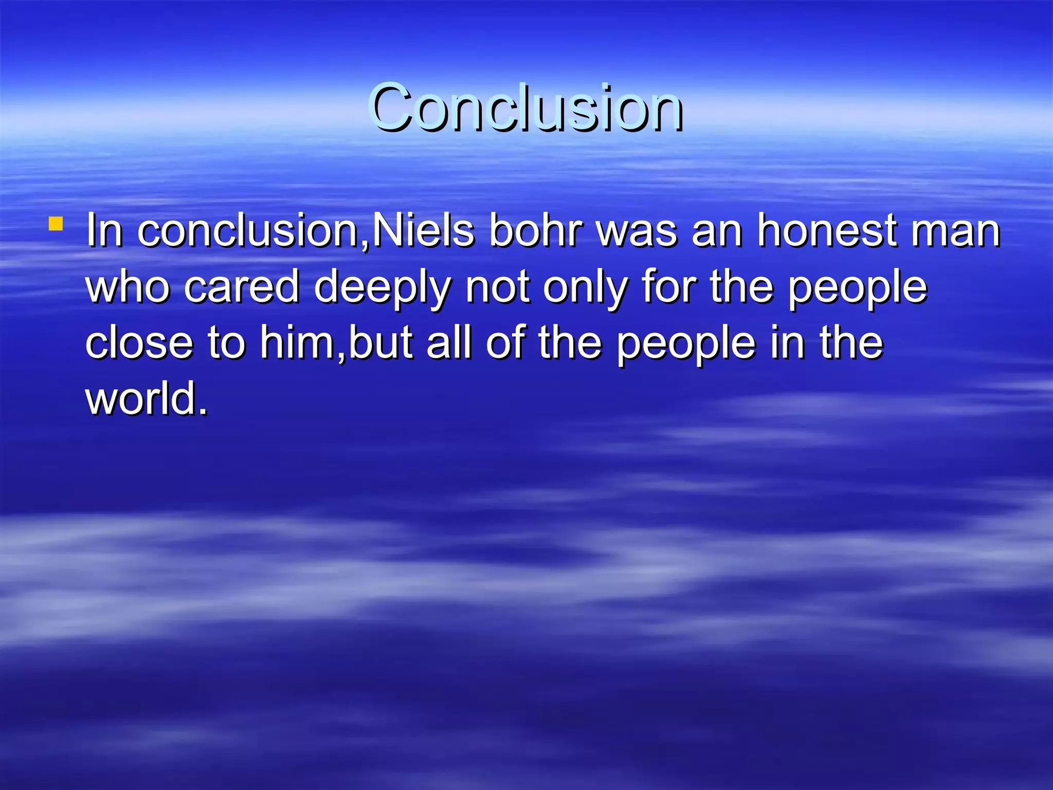 Biography of niels bohr | PPT