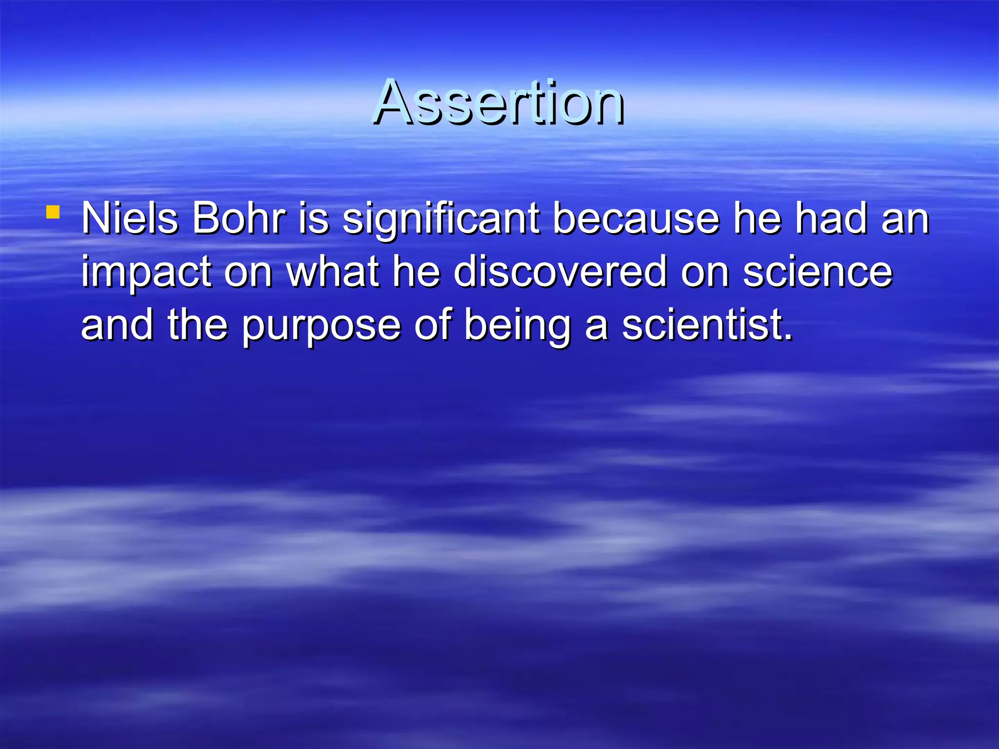 Biography of niels bohr | PPT