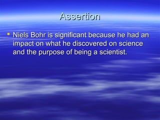 Biography of niels bohr | PPT