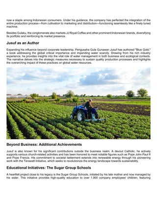 Biography of Pengusaha Gula Gunawan Jusuf | PDF