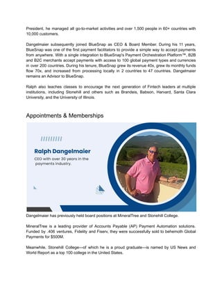 Biography of Ralph Dangelmaier | CEO in Fintech | Weston, MA.pdf