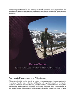 Biography of Ranon Teller | PDF