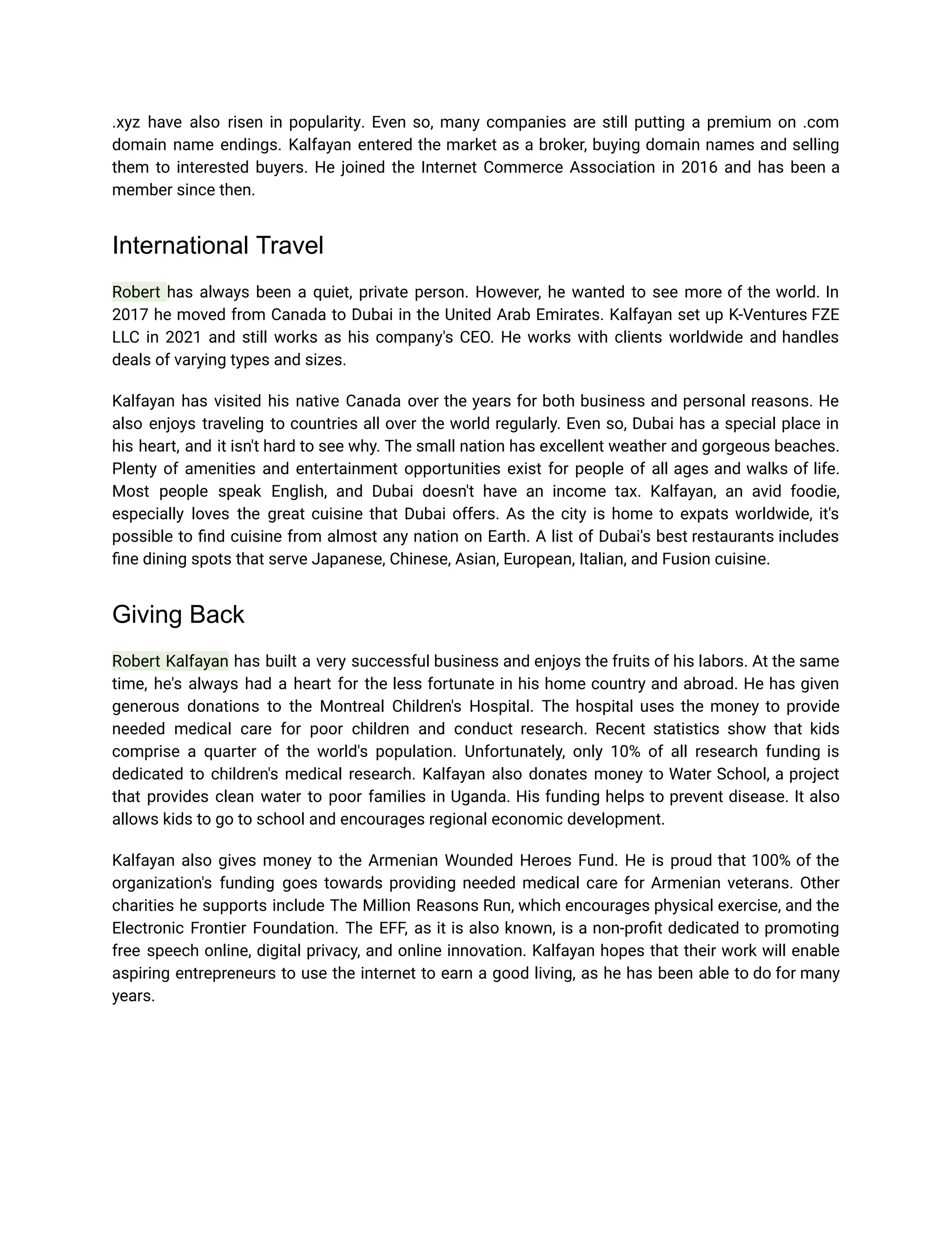 Biography of Robert Kalfayan.pdf