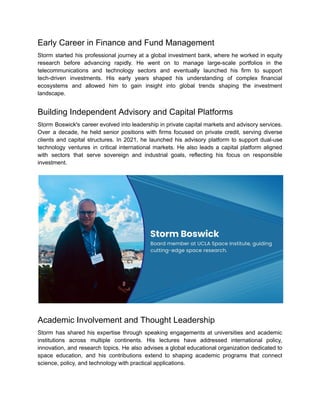 Biography of Sean Morgan Storm Boswick | PDF