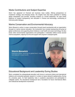 Biography of Sean Morgan Storm Boswick | PDF