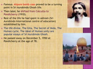 Biography of sri aurobindo | PPT