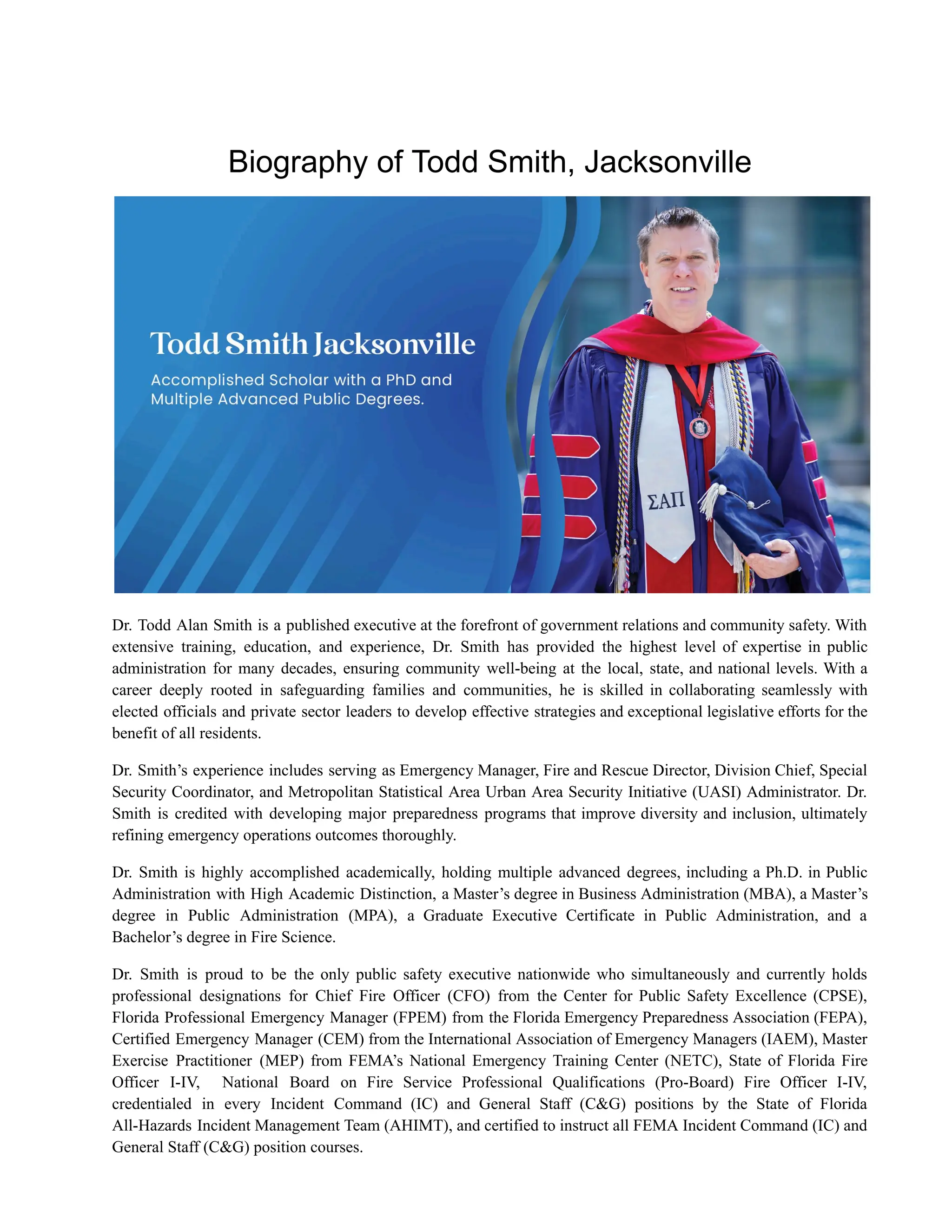 Biography of Todd Smith Jacksonville.pdf