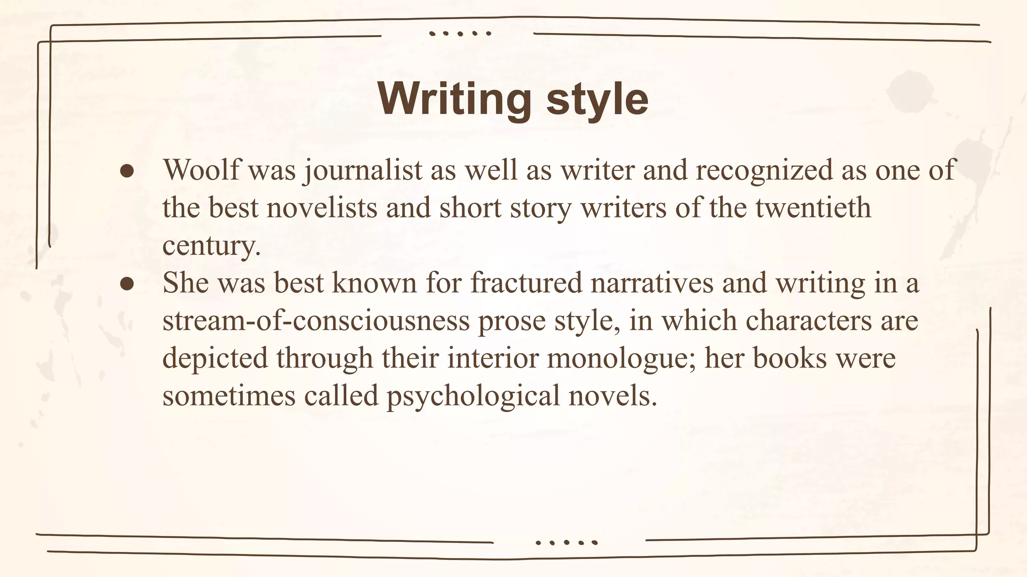 Biography of Virginia Woolf | PDF