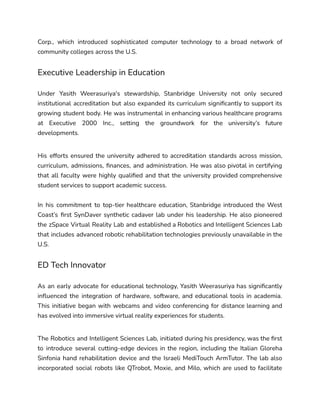 Biography of Yasith Weerasuriya | PDF