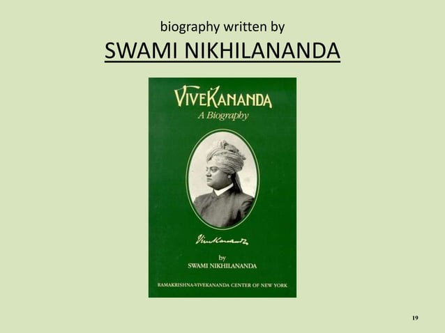 Biography on swami vivekanand | PPSX | Buddhism | Religion & Spirituality